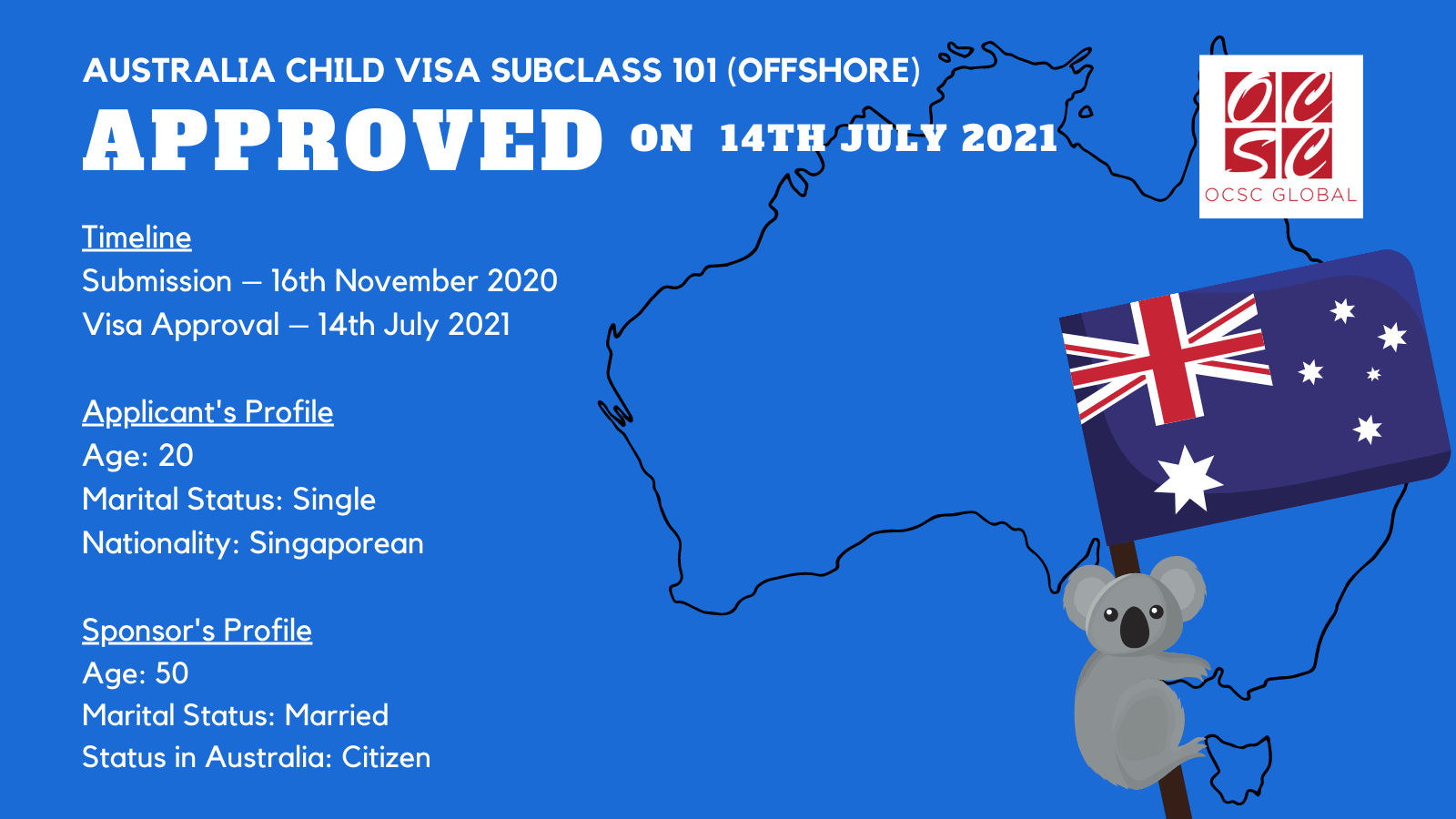 New Approval for Australia Child Visa Subclass 101 [14th July 2021 ...